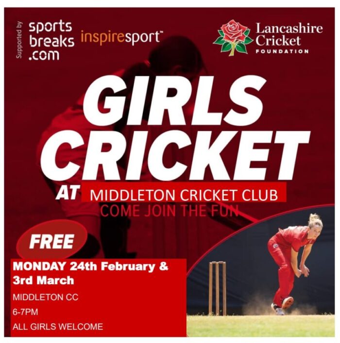 Girls cricket taster sessions - Middleton Cricket Club